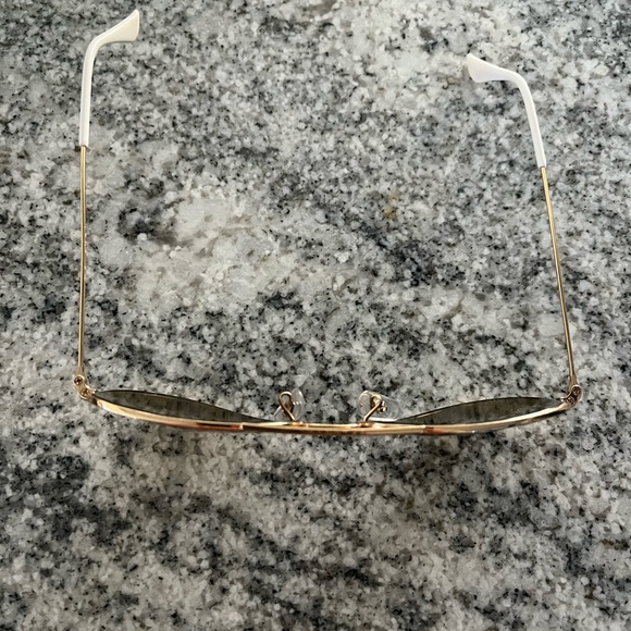 Ray Ban Accessories Ray Ban Top Gun Glasses Gold White Poshmark